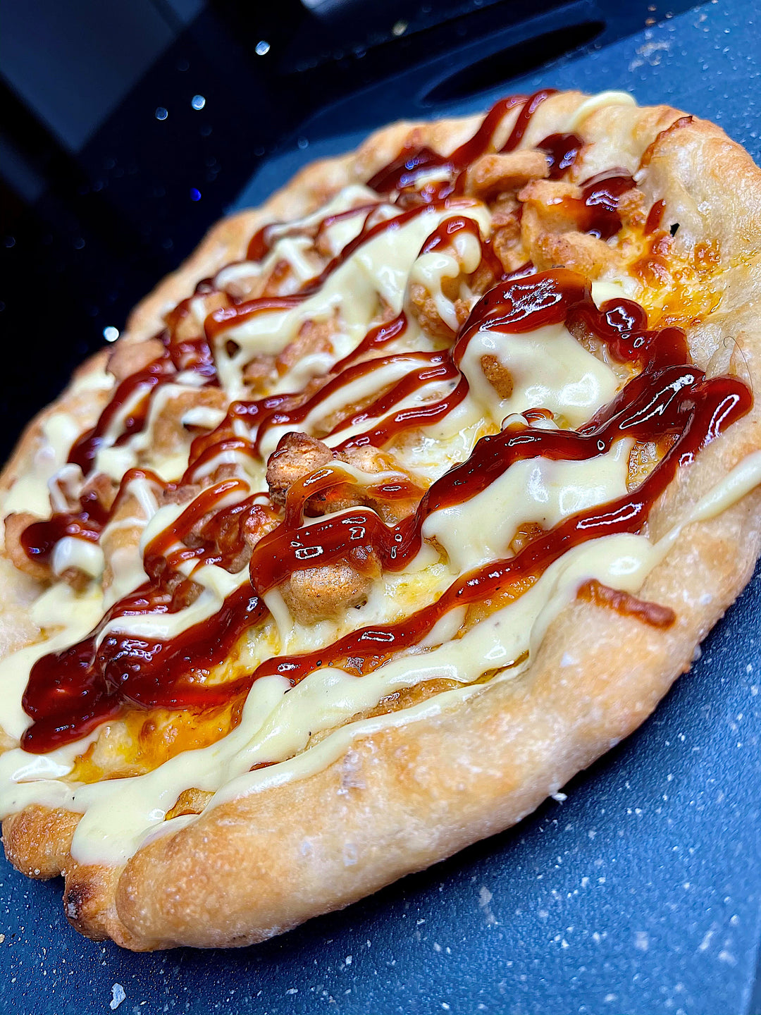 KFC popcorn chicken pizza that is better than Dominoes and KFC ...